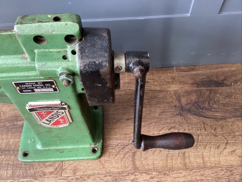 Vintage Landis Leather Skiver Machine Shoe Repair Cobbler USA Green ...