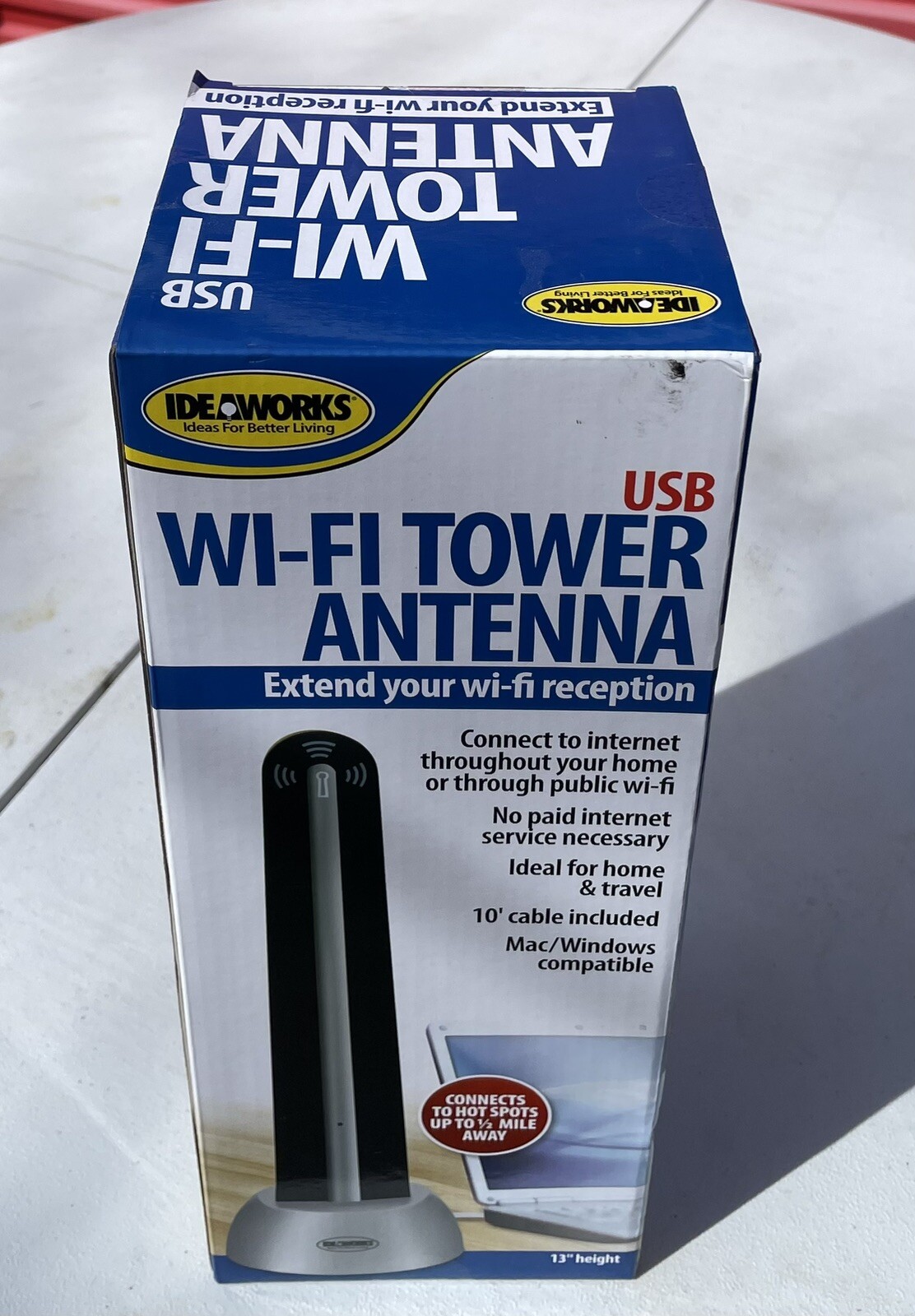 NEW IDEAWORKS USB Wi-Fi Tower Antenna Model 13" Tall Model RET7183 I | eBay