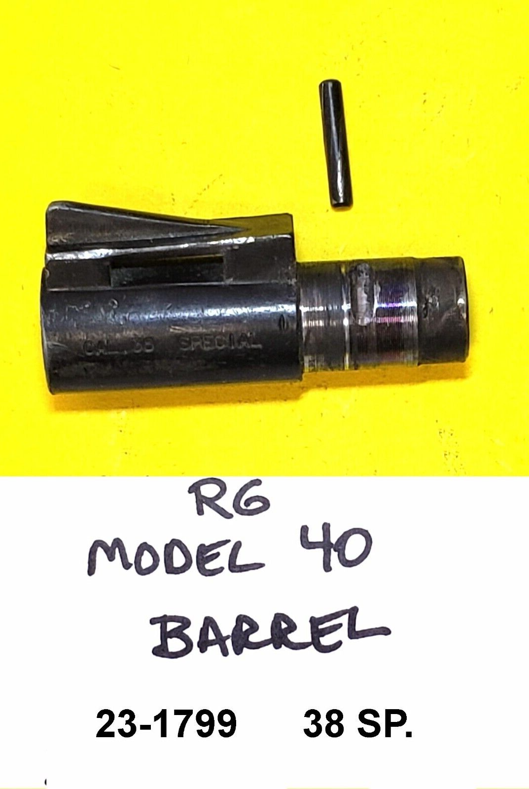 ROHM RG Model 40 in 38 Special Revolver Repair Parts 2 " Barrel 23-1799 ...