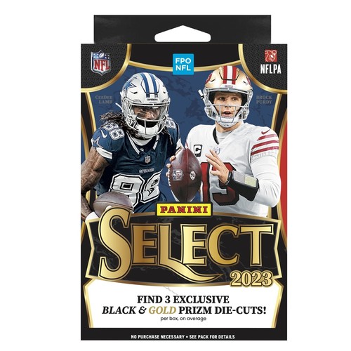 2023 Panini Select NFL Football Hanger Box Exclusive Black & Gold ...