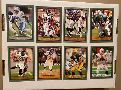 1999 Topps Jumbo Football Complete 8 Card Set - EX - NM - (3 1/4 - 4 3/ ...