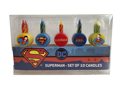 Kuchenkerzen 10er Pack Superman Kerzen DC Comics 10 cm hoch Neu OVP | eBay