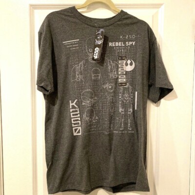 Large (L) Star Wars Rogue NWT TShirt - K250 Rebel Spy Enforcer Droid | eBay
