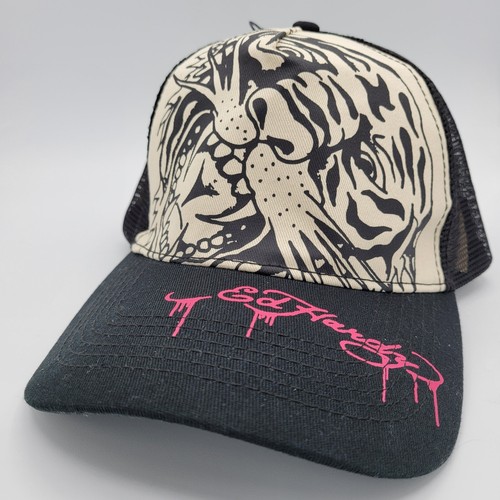 Ed Hardy Hat Snapback Baseball Cap Mesh Back Throwback Y2K 2000s Tiger ...