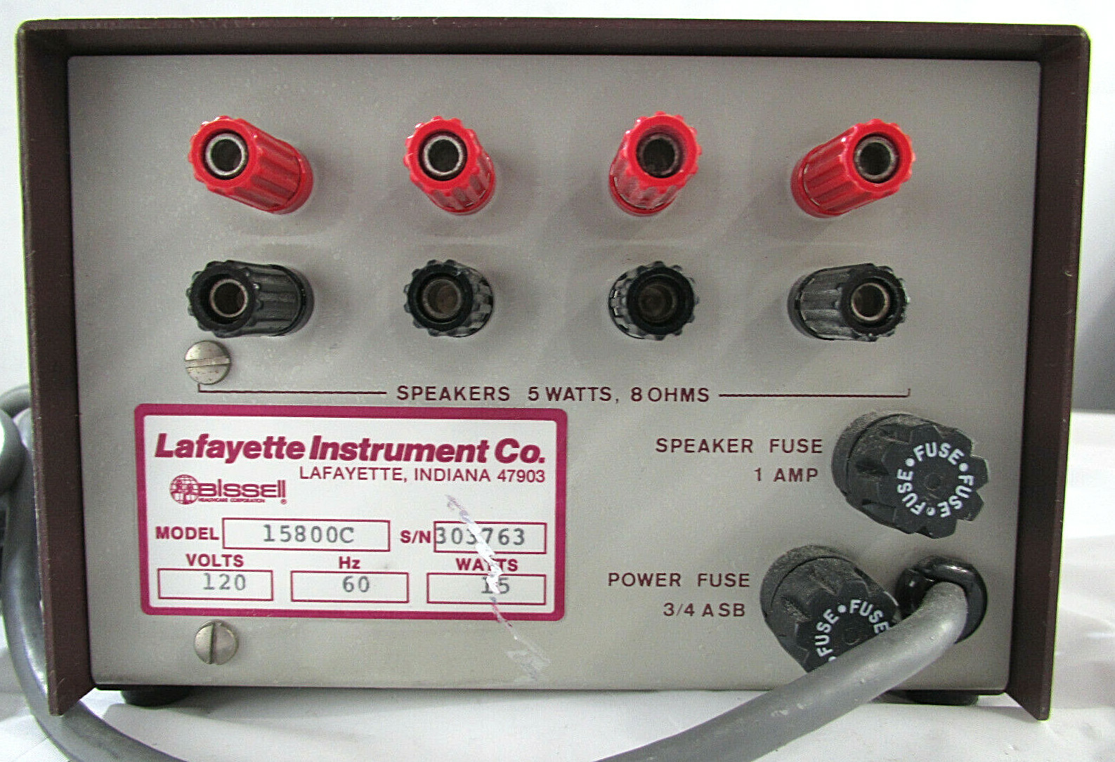 Lafayette Instrument Co.15800C White Noise Generator~ For PARTS/ REPAIR ...