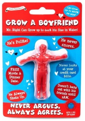 2x Grow Your Own Boyfriend A Joke Gift Secret Santa Adults Comes In RED ...
