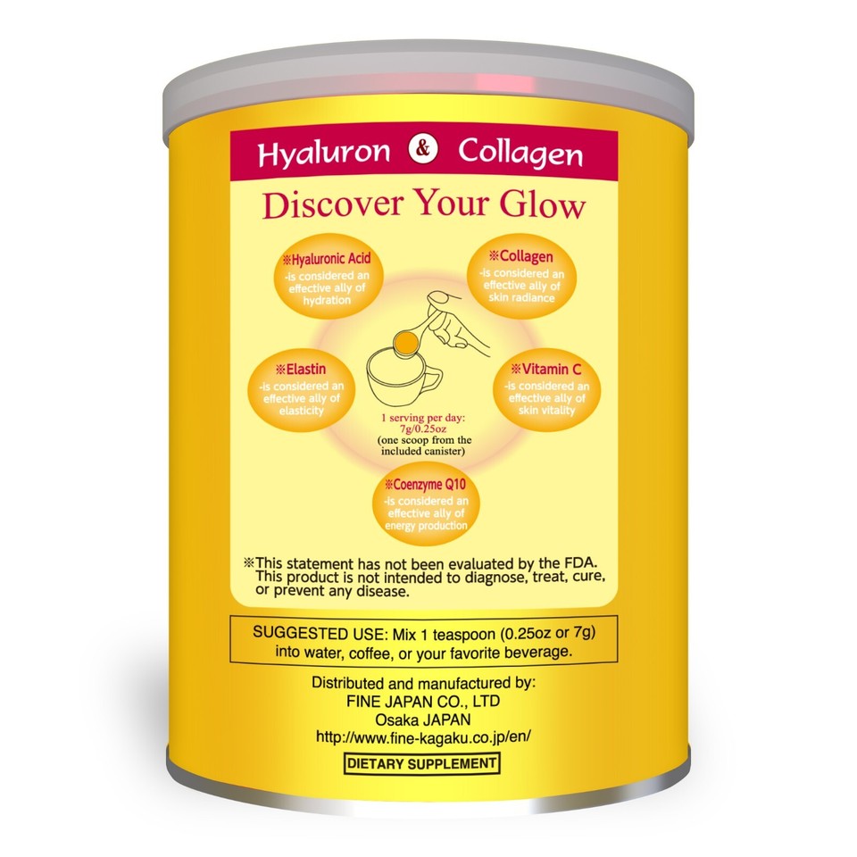Fine Japan Hyaluronic acid and Collagen powder biotin elastin for 28 ...