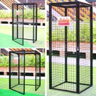 Galvanised Steel Gas Bottle Cage Cylinder Storage Security Lockable ...