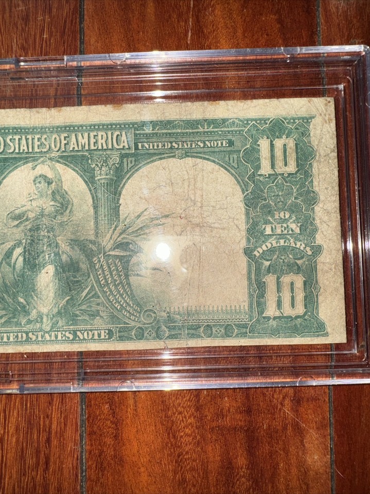 1901 US Note $10 Ten Dollar Bison Buffalo Large Bill | eBay