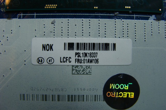 For Lenovo Laptop Thinkpad E560 with i5-6200U FRU 01AW106 Motherboard ...