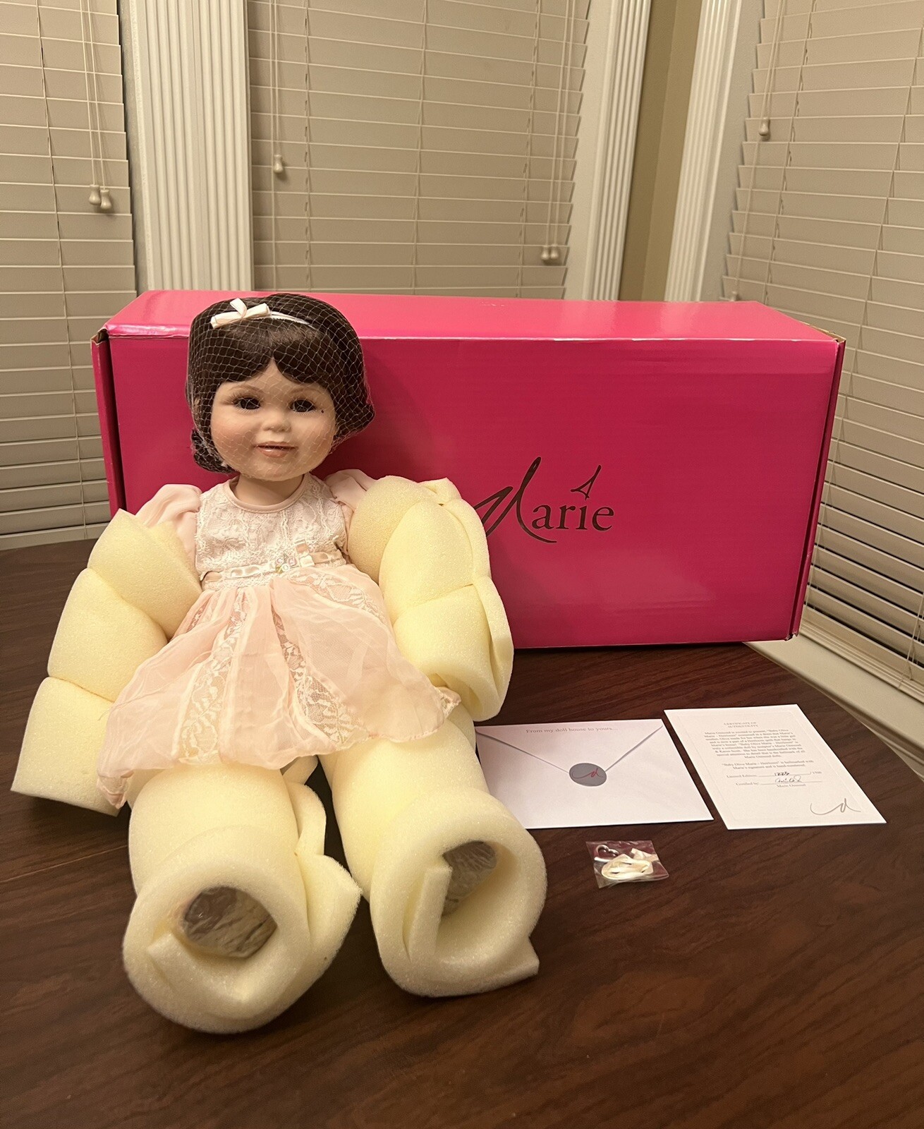 Marie Osmond “Baby Olive Marie Heirloom” Porcelain 12”Seated Toddler ...