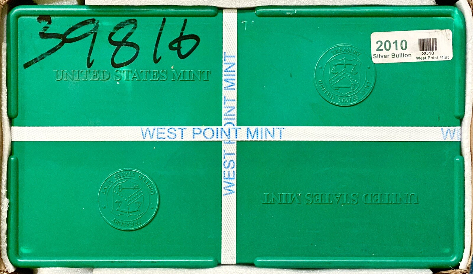 2010 Sealed 500 Coins American Silver Eagle Monster Box Silver Dollars ...