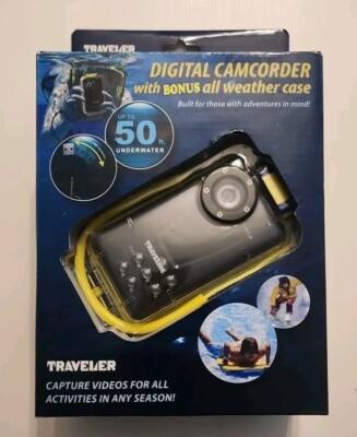 NEW! Traveler 5MP digital camcorder 8x digital zoom 2" LCD 50 Feet ...