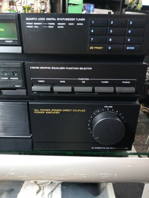 VINTAGE Sony STR-S355 AM/FM Stereo Tuner 5-Band Graphic Equalizer Amp ...