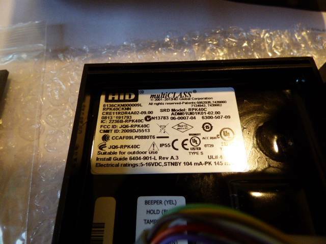 HID Lenel iCLASS Rpk40 Wall Reader With Keypad 6136CKN000009L for sale ...