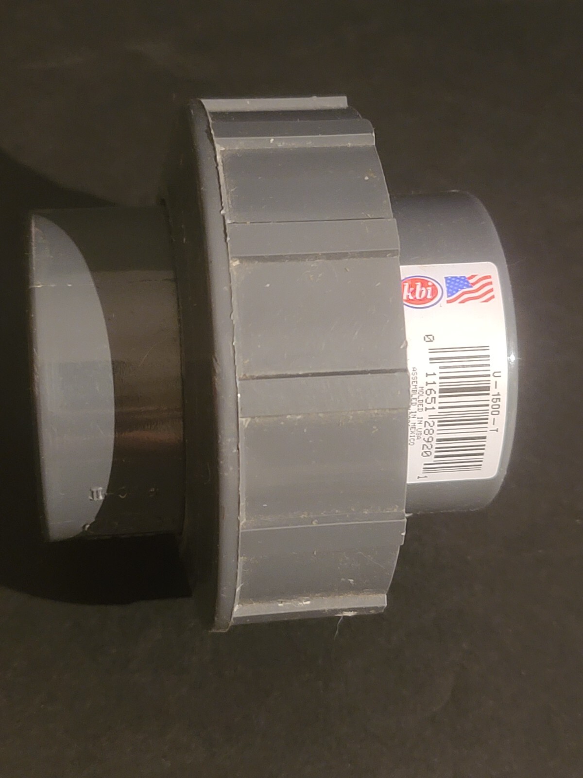 KBI 1-1/2 in. Dia. x 1-1/2 in. Dia. FPT To FPT Schedule 80 PVC Union (U ...