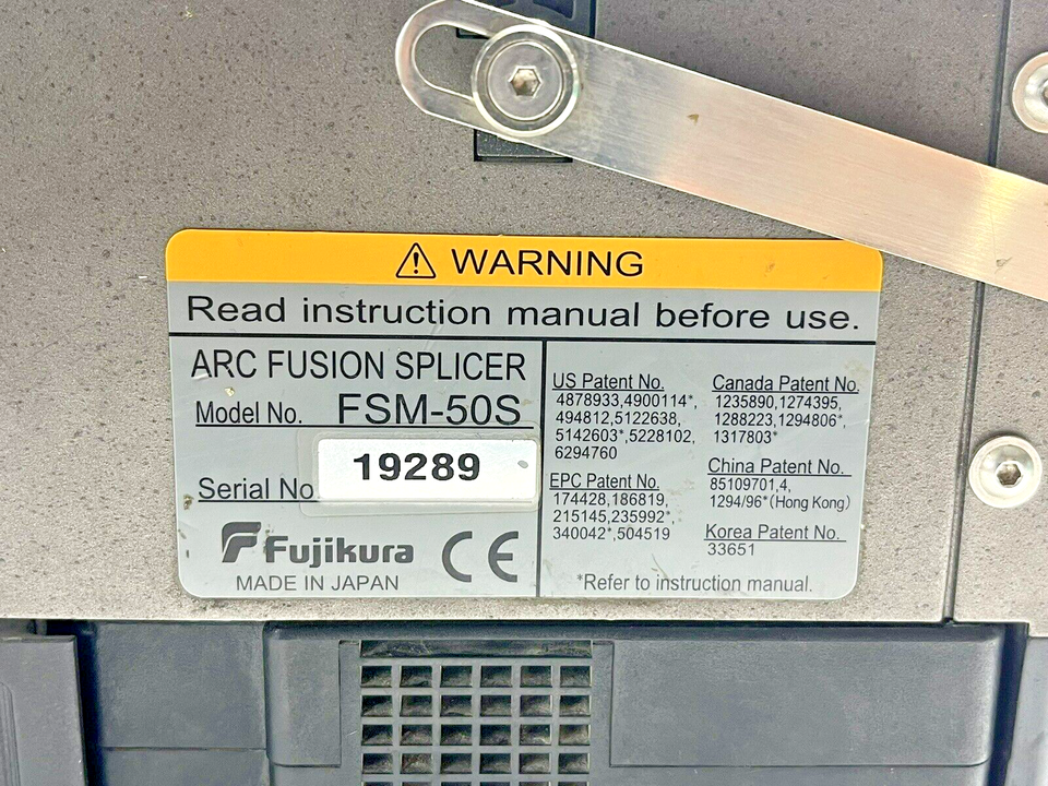 Fujikura FSM-50S Fusion Splicer | eBay UK