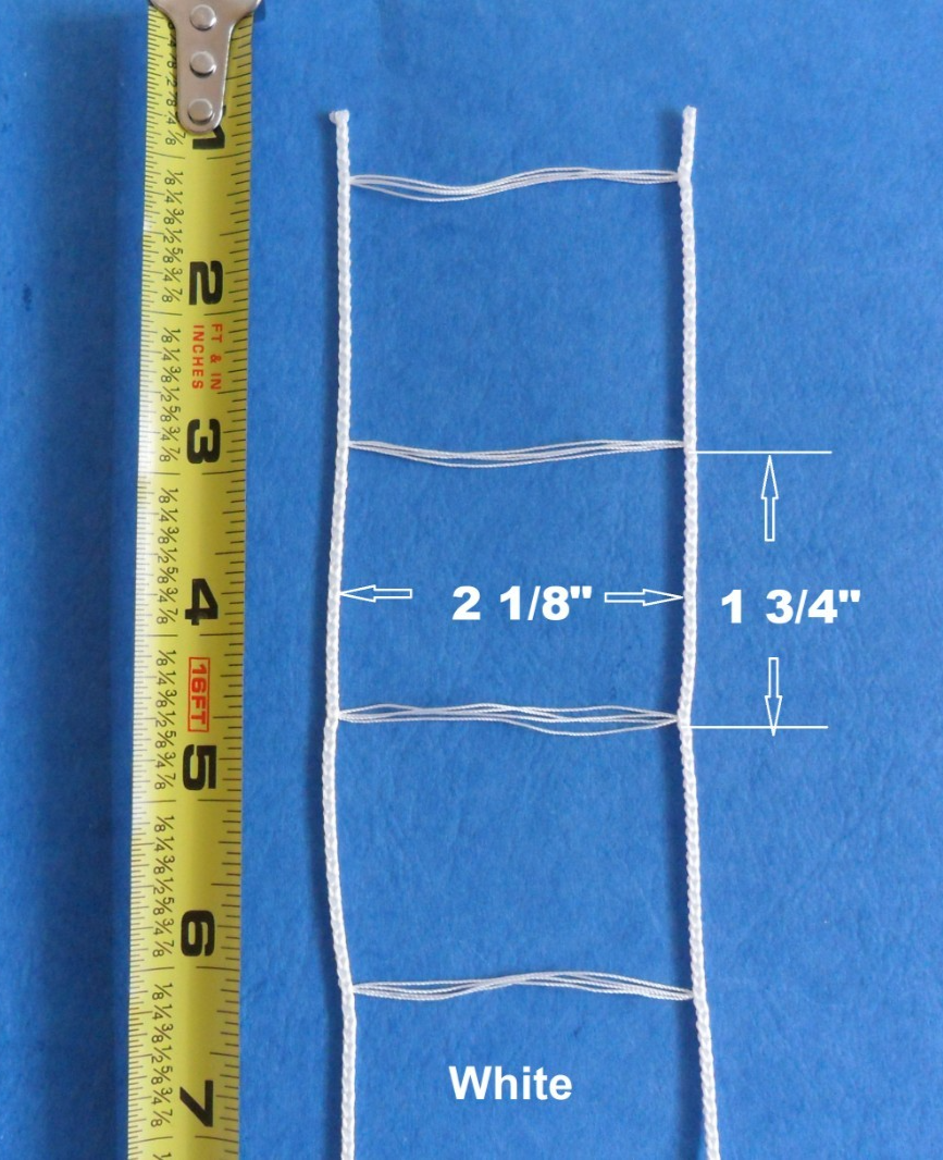 10 Feet White Ladder String Tape For 2 Inch Wood Faux Vinyl Aluminum ...