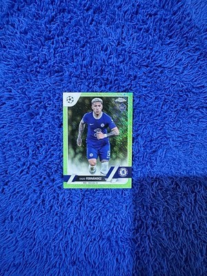 Enzo Fernandez Topps Chrome /399 Rookie Green FC Chelsea | eBay