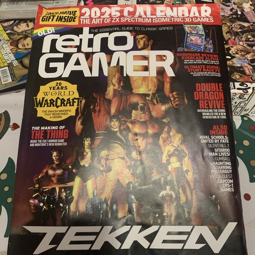 Retro Gamer magazine #266 2024 Tekken, 20 years of World of Warcraft ...