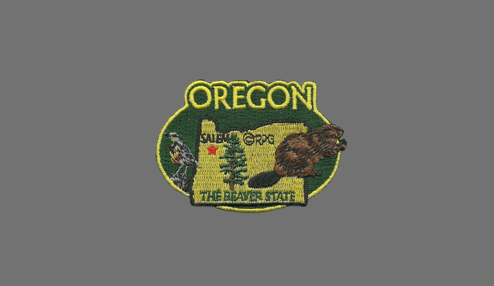 Oregon Patch – OR State Travel Patch Souvenir Applique 3" Iron On ...