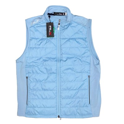 Ralph Lauren RLX Blue Full Zip Lightweight Golf Vest, Size Large NWT | eBay
