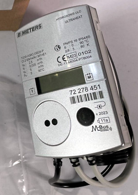 BMETERS B METERS ULTRAHEAT T230 ULTRASONIC HEAT/COOLING METER qp 2.5 ...