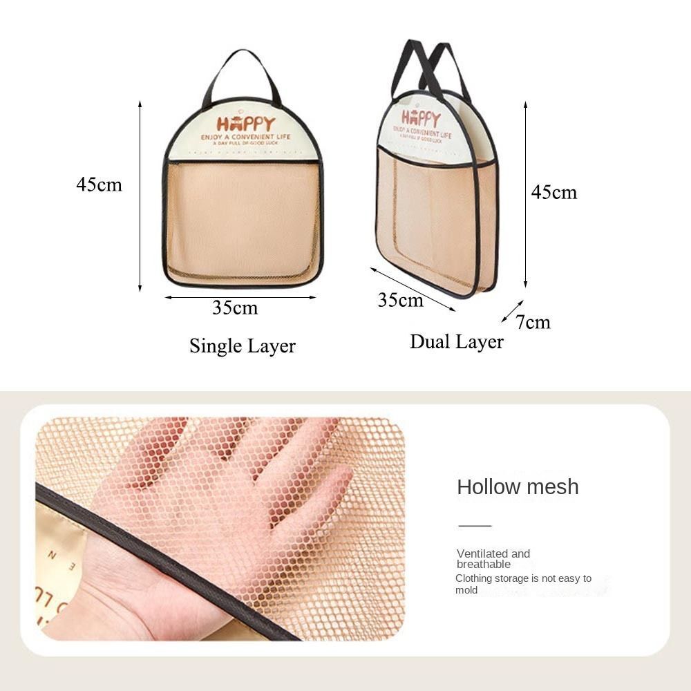 Sundries Bag Dustproof Organizer Large Capacity Beach Bag Storage Mesh ...