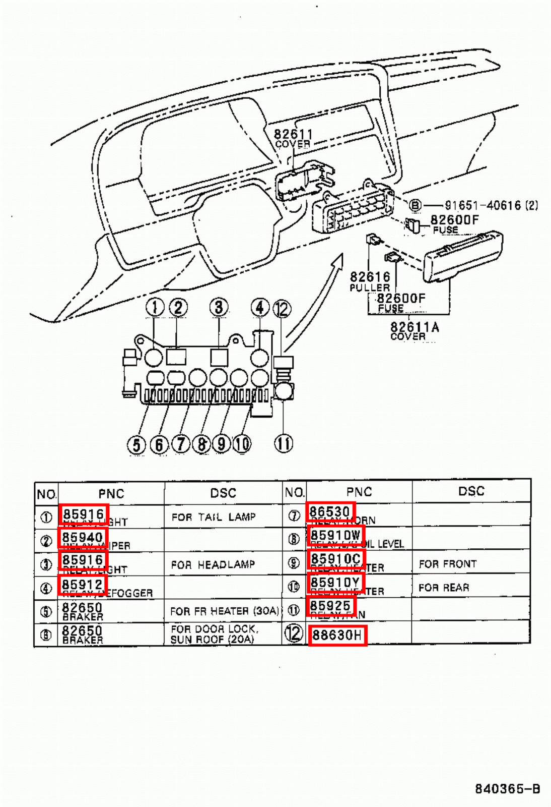 Genuine Hilux YN110 YN106 VZN130 RN90 RN85 RN61 RN46 RN41 RN40 Relay ...