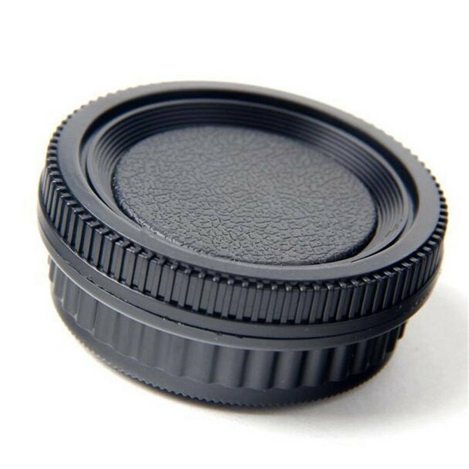 Black Body Cap& Lens Rear Caps Kit for Pentax K Mount SLR DSLR Camera ...