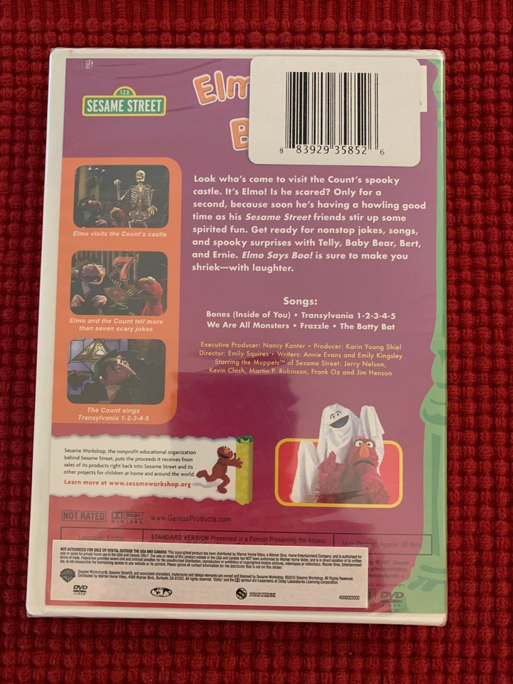 Sesame Street: Elmo Says Boo! (DVD, 2010) NEW SEALED | eBay