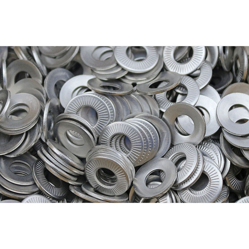 Belleville Spring Lock Washers with Single Face Serrated A2 Stainless ...