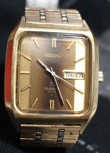 vintage seiko 3003 quartz screams late 70s runs great | eBay