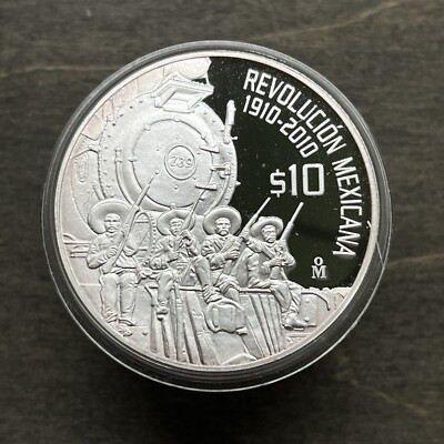 1910 2010 Mexican Revolution 🇲🇽 100th Anniv 2 oz Silver Proof Coin ...