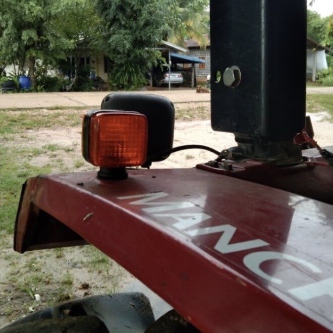 2 Pcs Rear Turn Signal Light Flasher Square Lamp Tractor Yanmar Kubota ...
