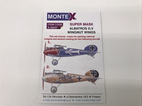 1/32 MonteX #K-32207 Albatros D.V Wingnut Wings Super Mask Decal DJ | eBay