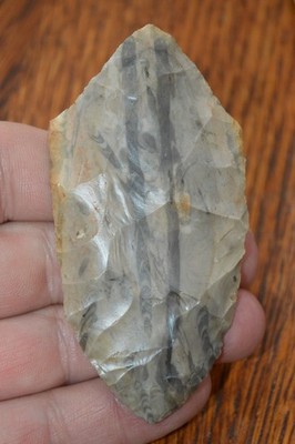 Colorful Striped Boone Chert Woodland Gary Hughes Co, Oklahoma 3.3/8 x ...