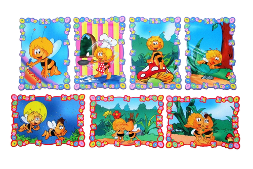 lot 7 cartes postales MAYA L'ABEILLE et WILLY cartoon collection 2000 ...
