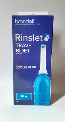 Brondell Rinslet Travel Bidet --BLUE--13.5oz -Convenient /Discreet ...