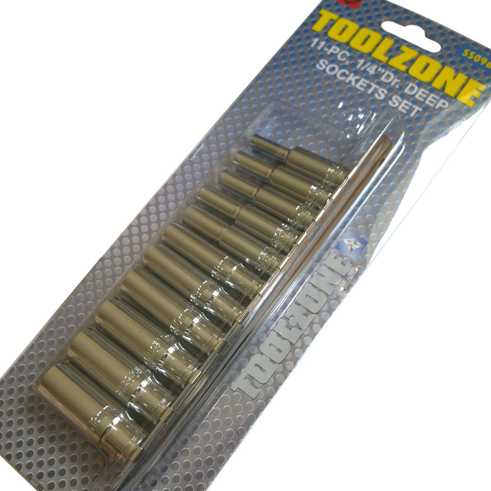 DEEP SOCKETS Set 1/4" Dr Hex Sockets 4-13mm. 11pc Long Reach Sockets on ...