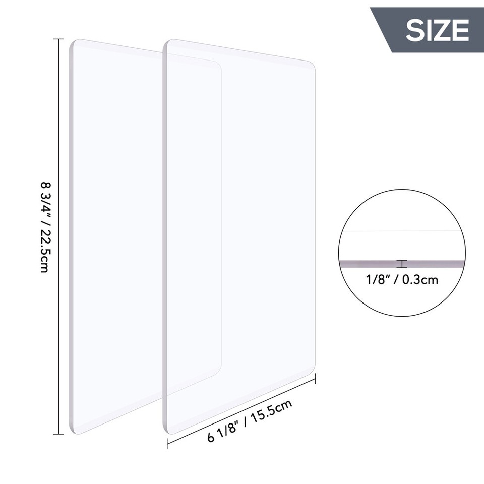 Clear Polycarbonate Plastic Cutting Plates Cutting Pads for Die Cutting ...