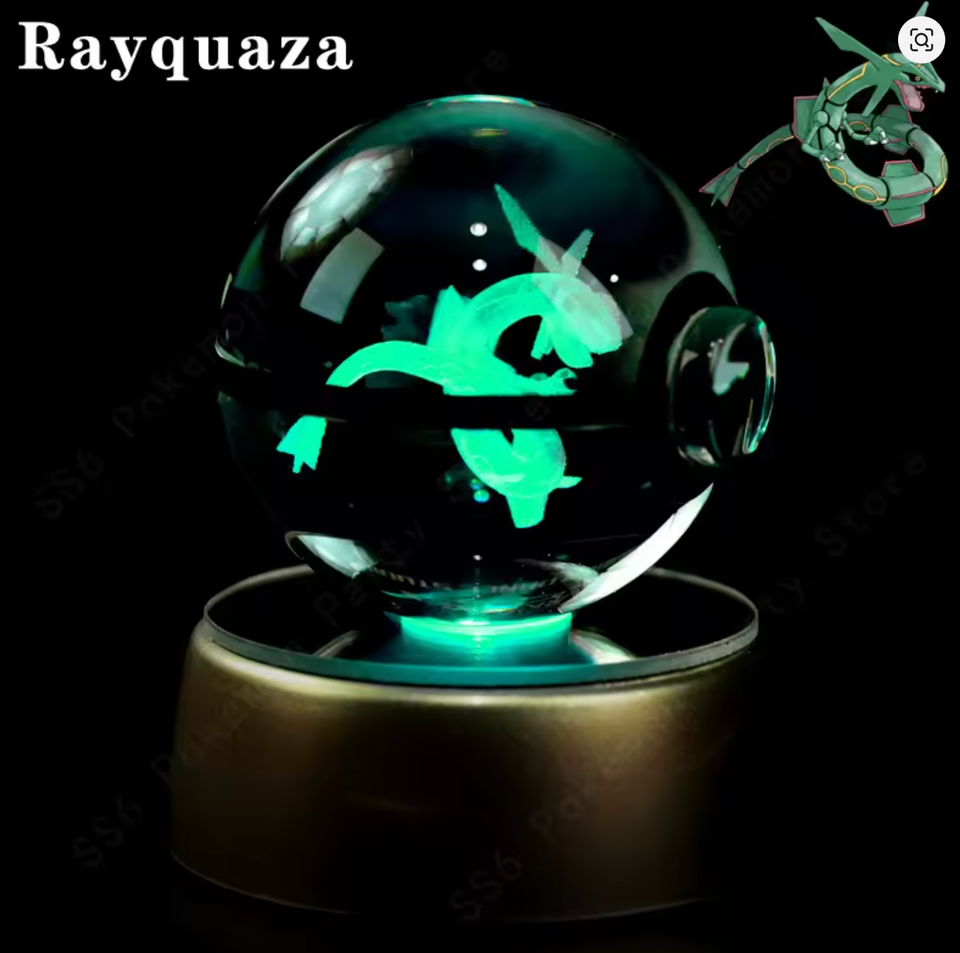 3D Anime Crystal Ball LED Night Light Lamp | Desk Decor Gift for Fans ...