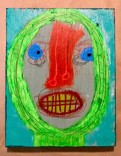 Robert Hoke Original Untitled and Unsigned Painting Folk Outsider Art ...