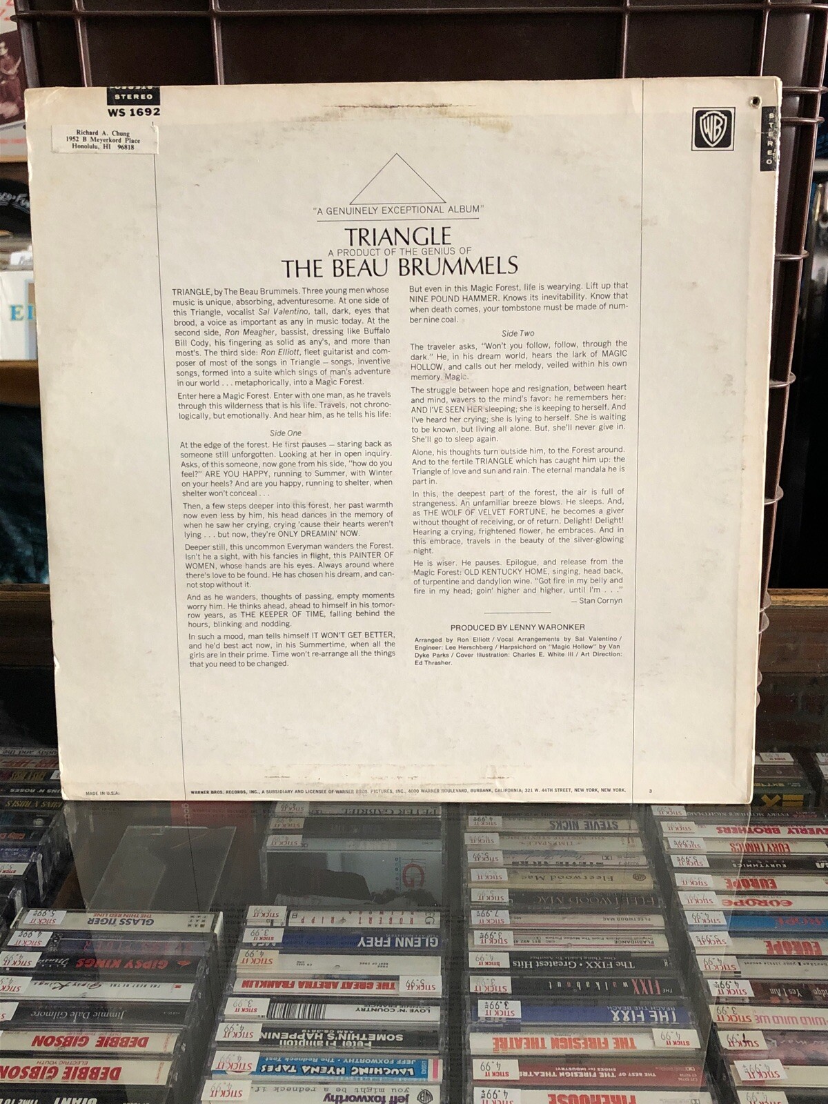 The Beau Brummels- Triangle LP VG+ Terre Haute Pressing 1967 Stereo | eBay