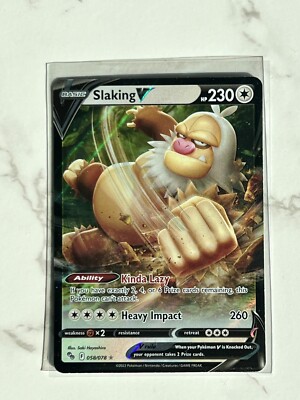Pokémon TCG Slaking V Pokemon GO 058/078 Holo Holo Rare | eBay