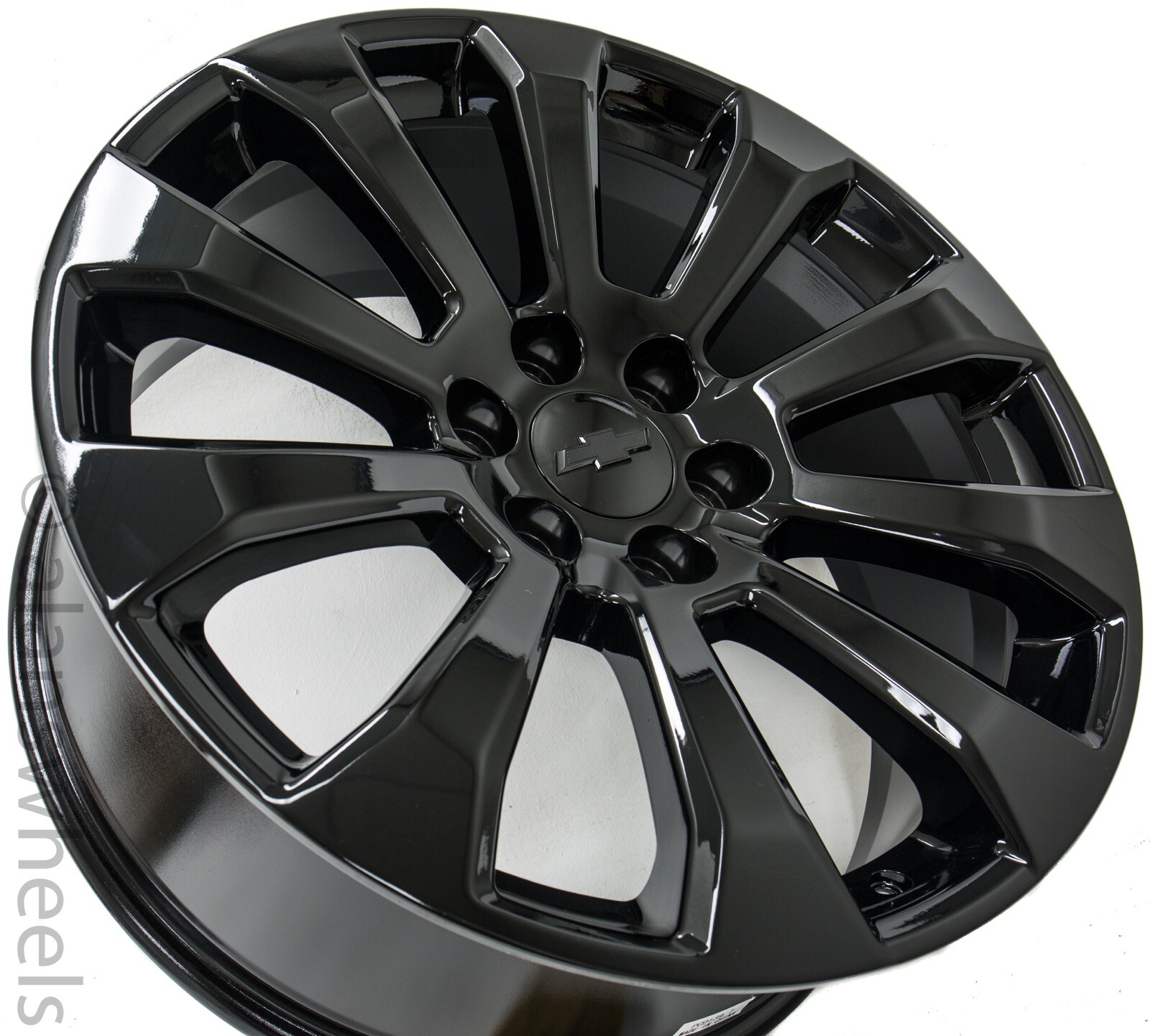 4 NEW Chevy Suburban Tahoe Gloss Black High Country 22” Wheels Rims ...