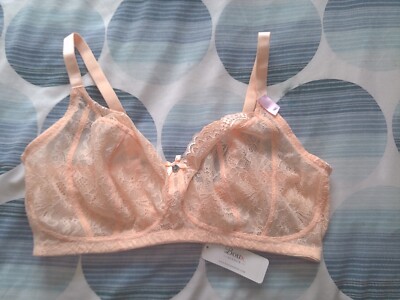 UK 38E - New Boux Avenue 'Rosie' Non-Wired Bra Blush UK Size 38E / EU ...
