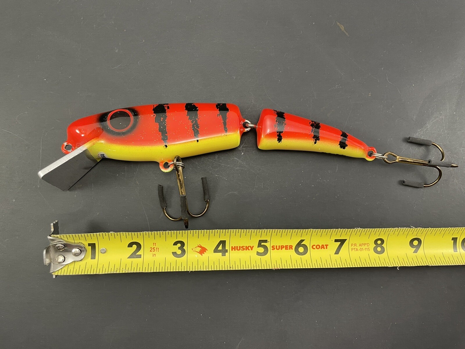 BIG EYE BAITS Muskie Lure -- 7” Jointed Wood Crank Bait | eBay