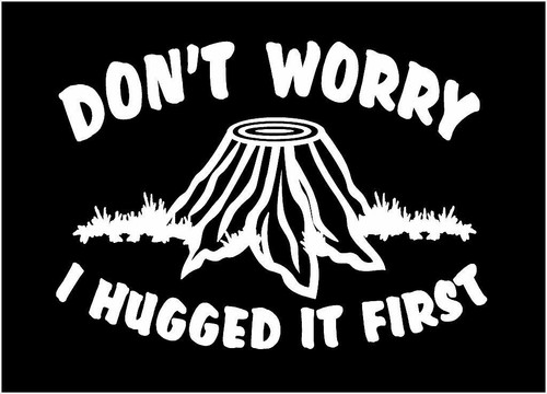 Tree Logger Decal logging trimmer lumberjack car truck window vinyl ...