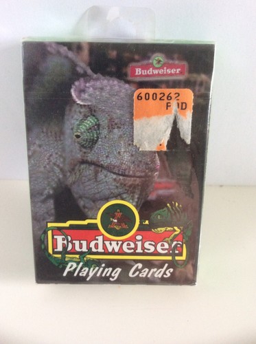 1998 Budweiser Swamp Lizard Playing Cards New Sealed | eBay